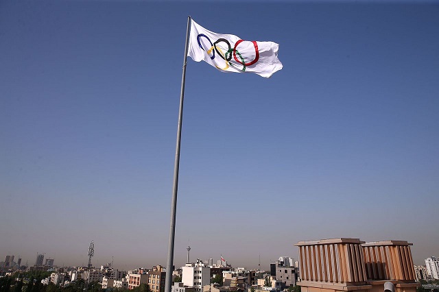 Largest IOC Olympic Flag Raised in Iran NOC | Olympic